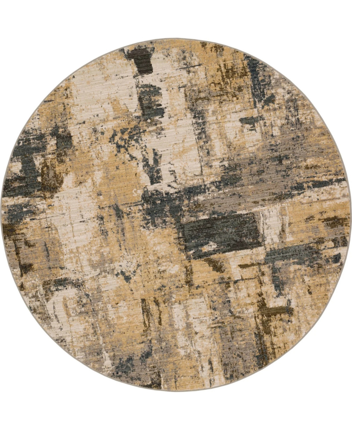 Click here for Closeout! Karastan Elements Treviso Grey 8 x 8 Rou... prices