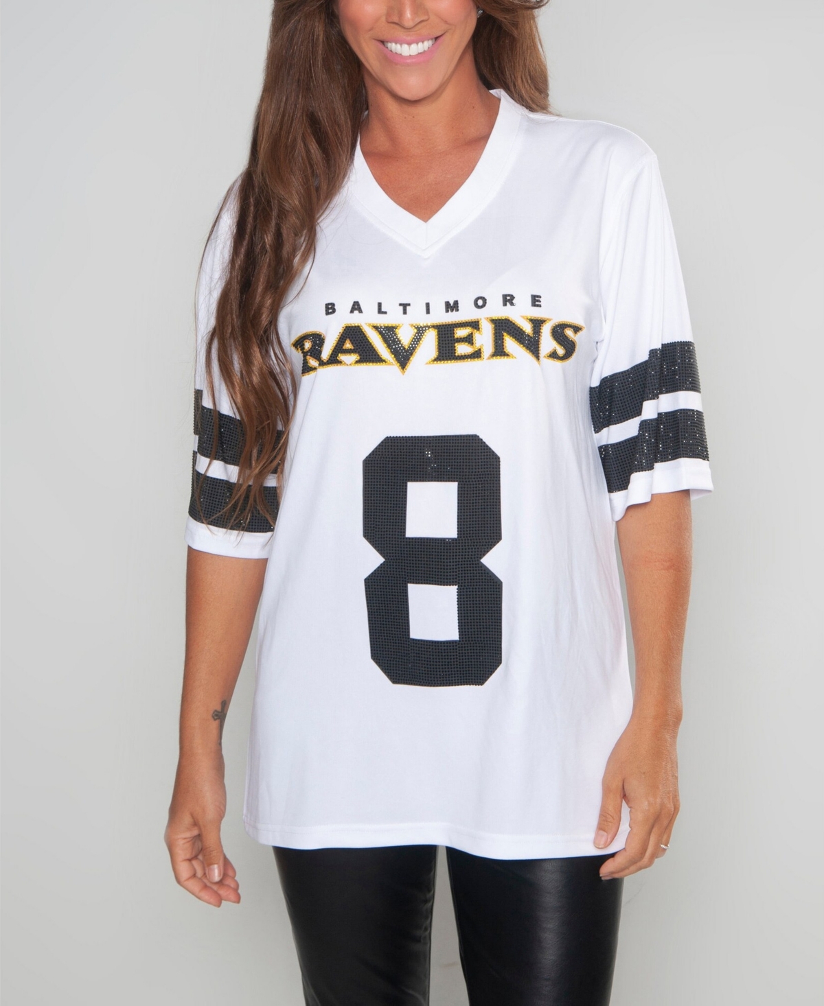 Click here for Cuce Womens Lamar Jackson White Baltimore Ravens C... prices