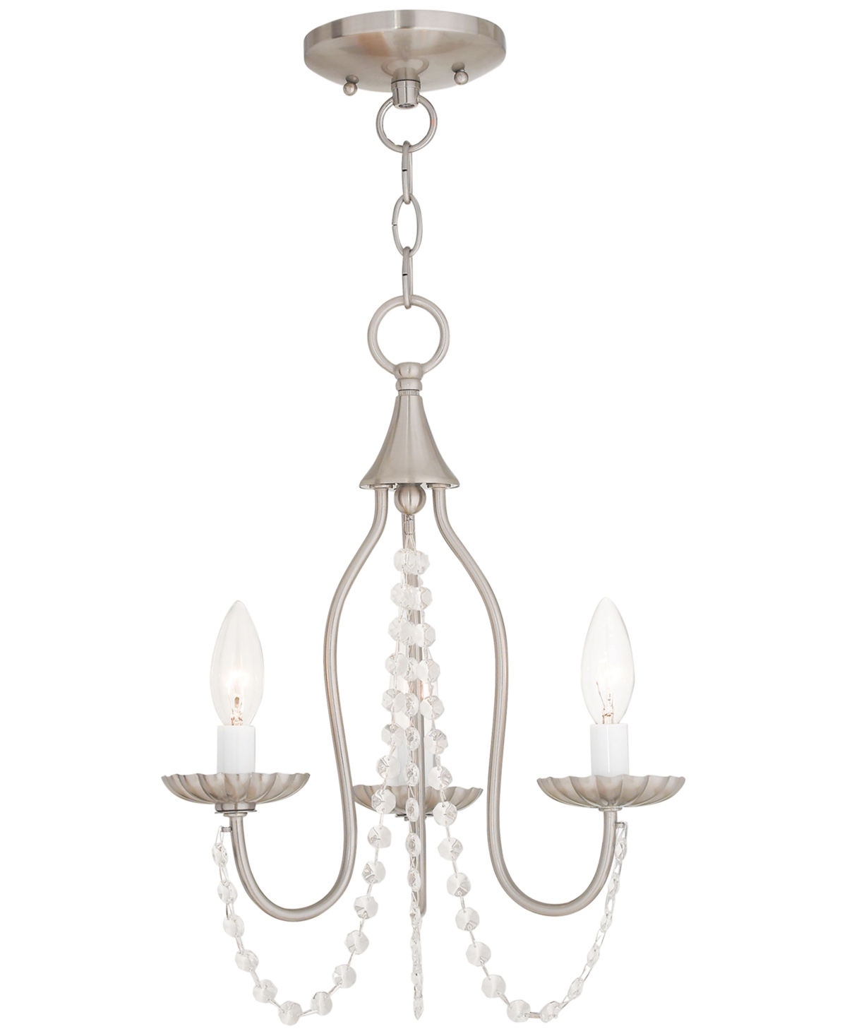 Click here for Livex Alessia 3-Light Mini Chandelier - Silver prices
