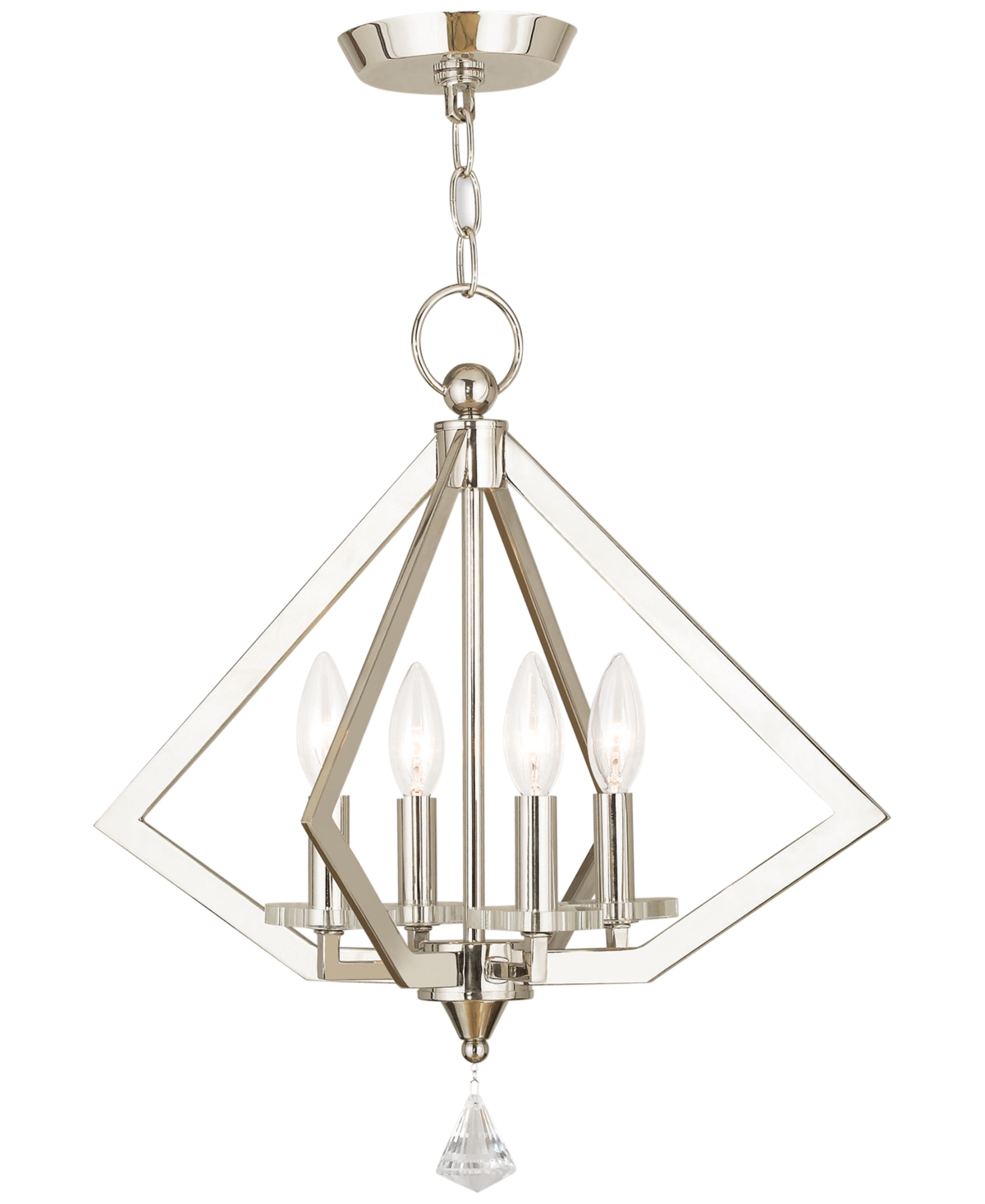 Click here for Livex Diamond Mini Chandelier - Silver prices