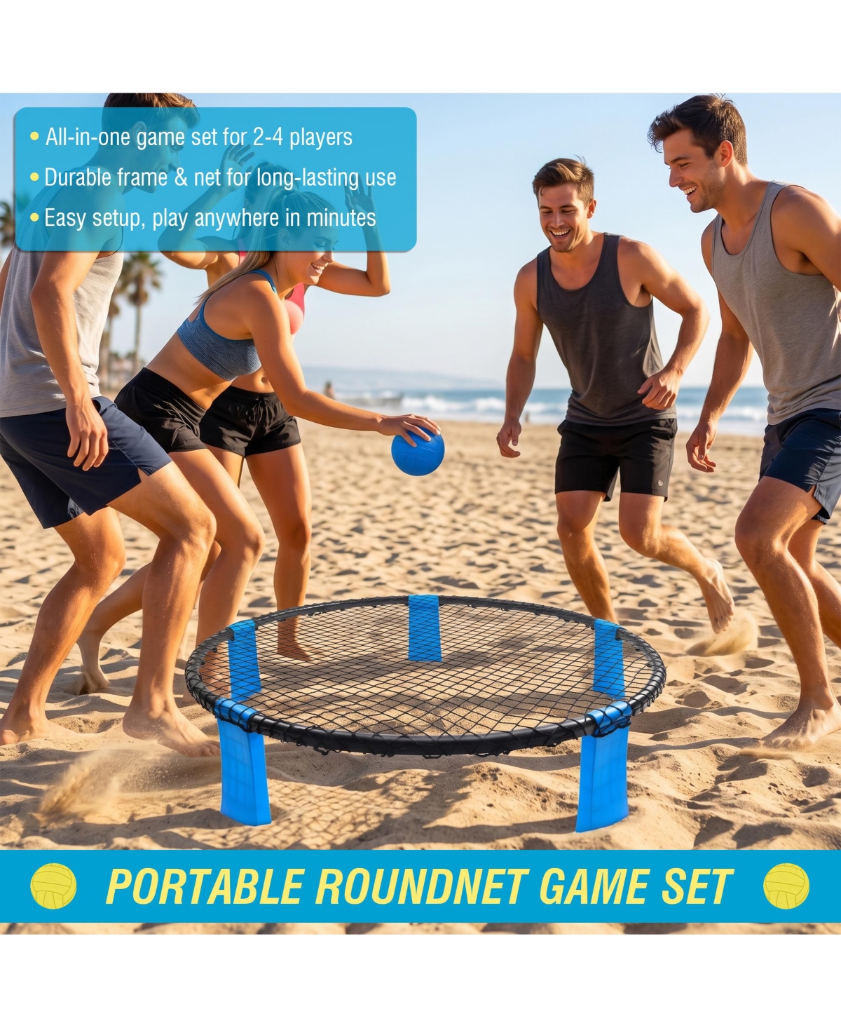 Click here for Zeny Outdoor Roundnet Game Set  Portable Beach Bal... prices
