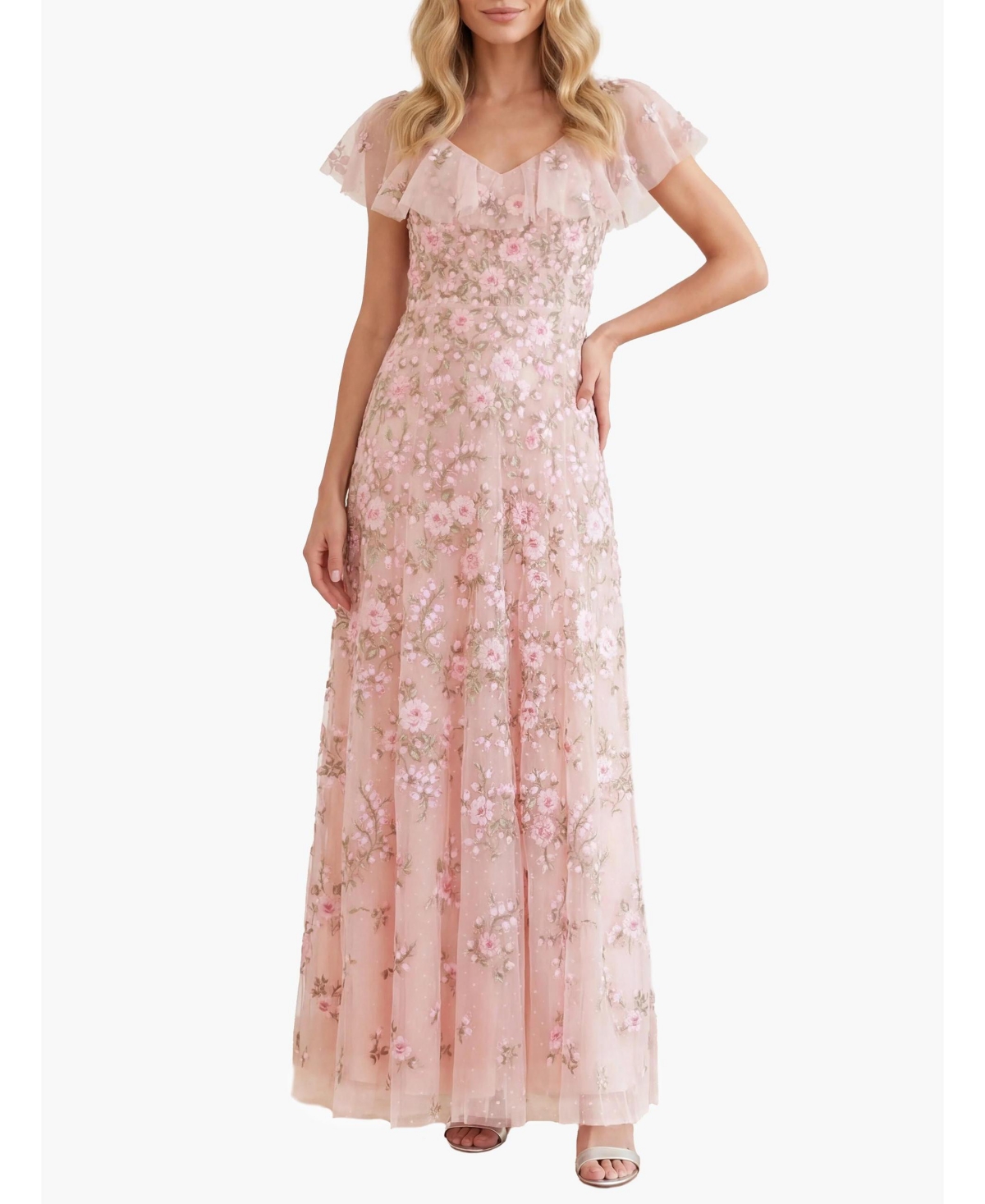 Click here for Needle & Thread Womens Eden Rose V-Neck Ankle Gown... prices
