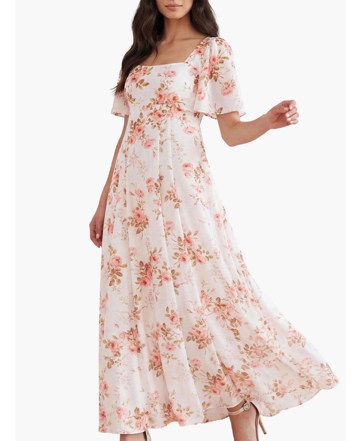 Click here for Needle & Thread Womens Summers Rose Linen Blend An... prices