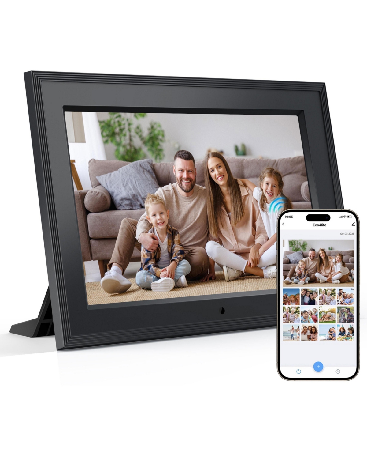Click here for Eco4Life 7-Inch WiFi Ips Digital Picture Frame App... prices