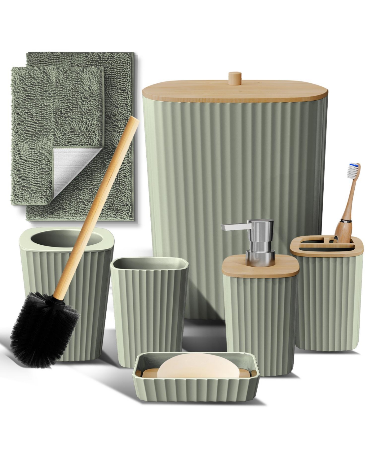 Click here for 8 Piece Complete Bathroom Decor and Accessory Set... prices