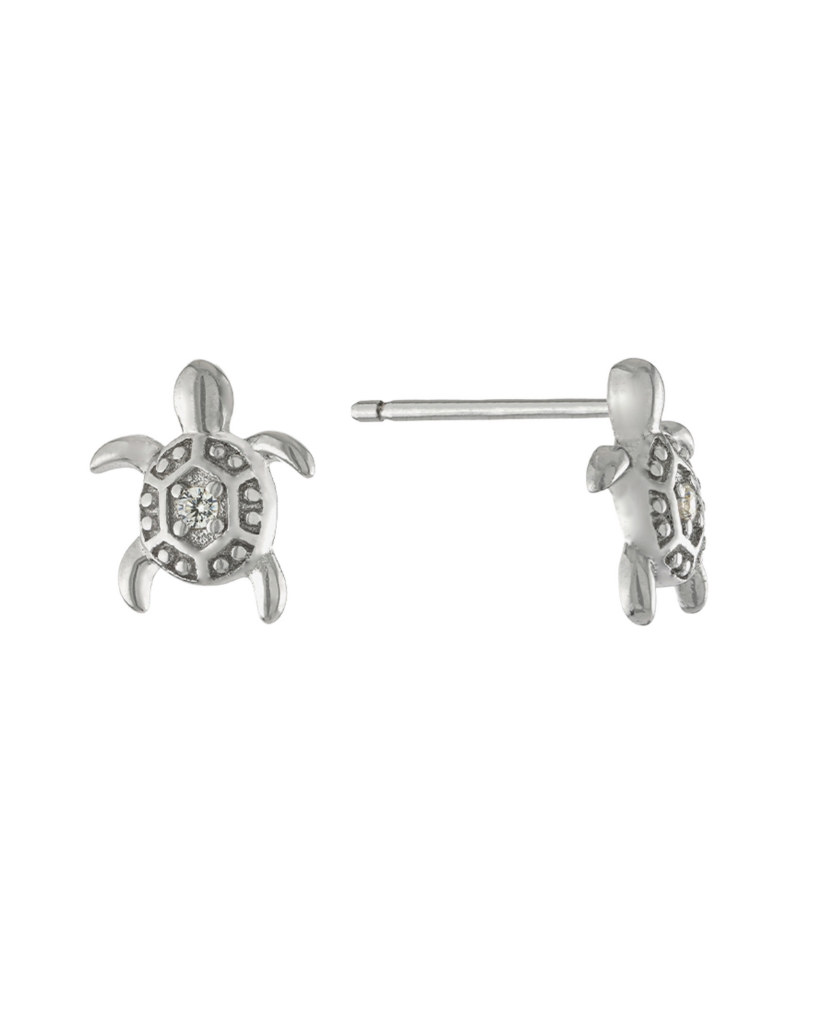 Click here for Macys Cubic Zirconia Turtle Stud Earrings - Silver prices