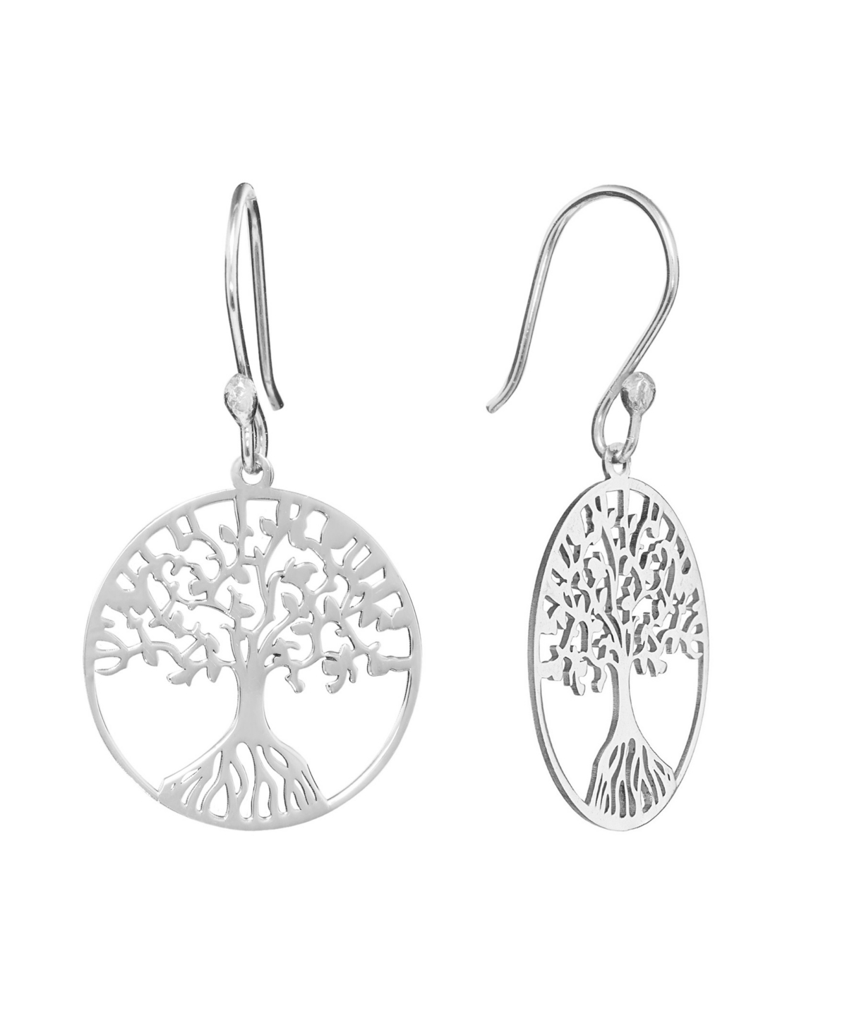 Click here for Macys Laser Cut Tree of Life Circle Drop Earrings... prices