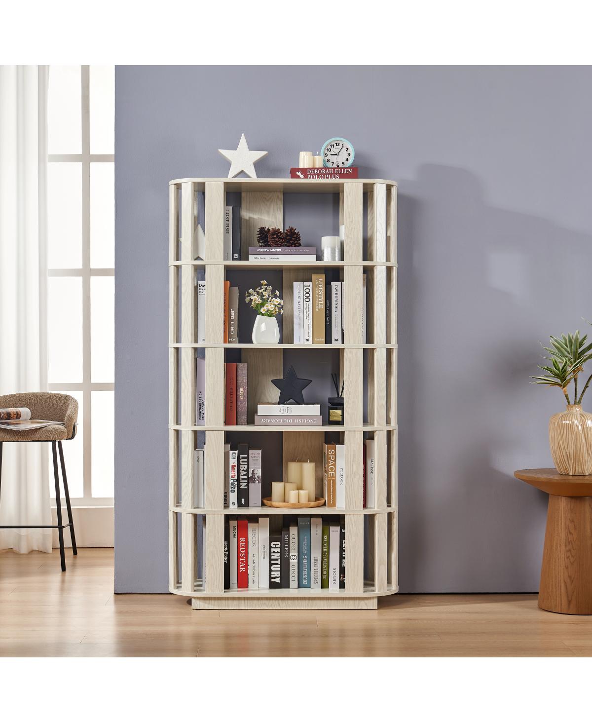 Click here for Streamdale Furniture 5-Tier Wooden Oval Open Books... prices