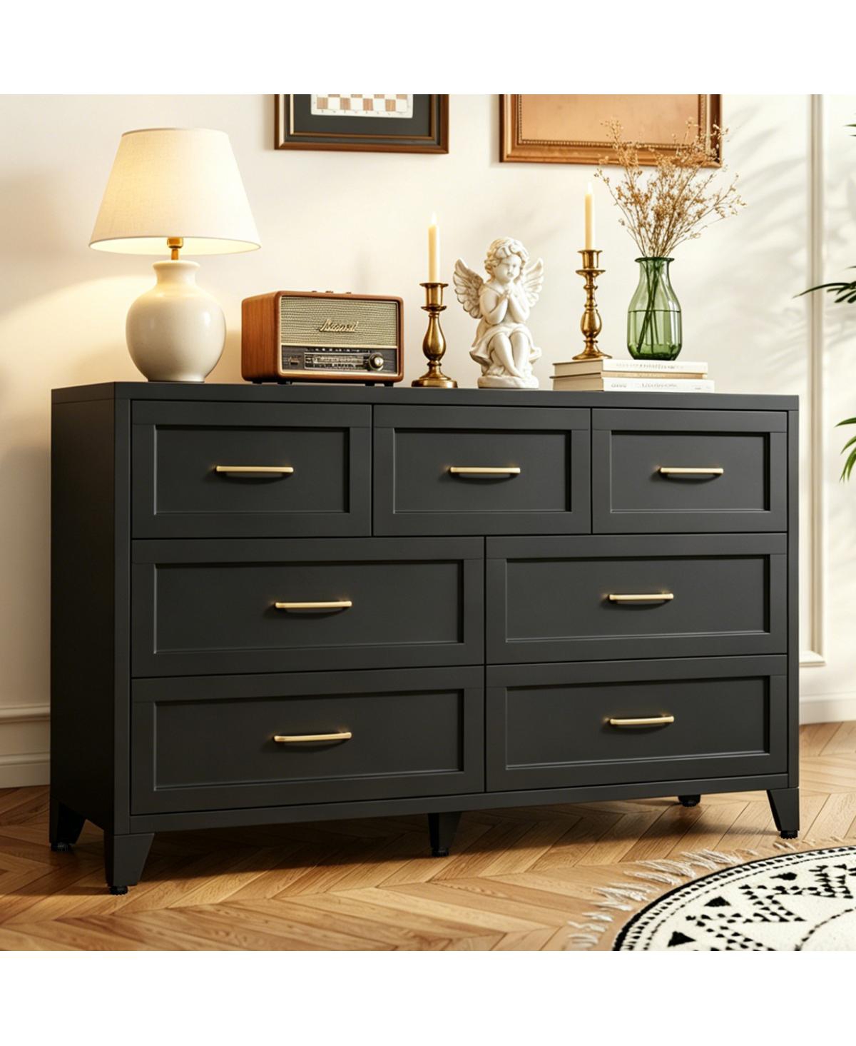 Click here for Streamdale Furniture 7-Drawer Wide Metal Storage D... prices