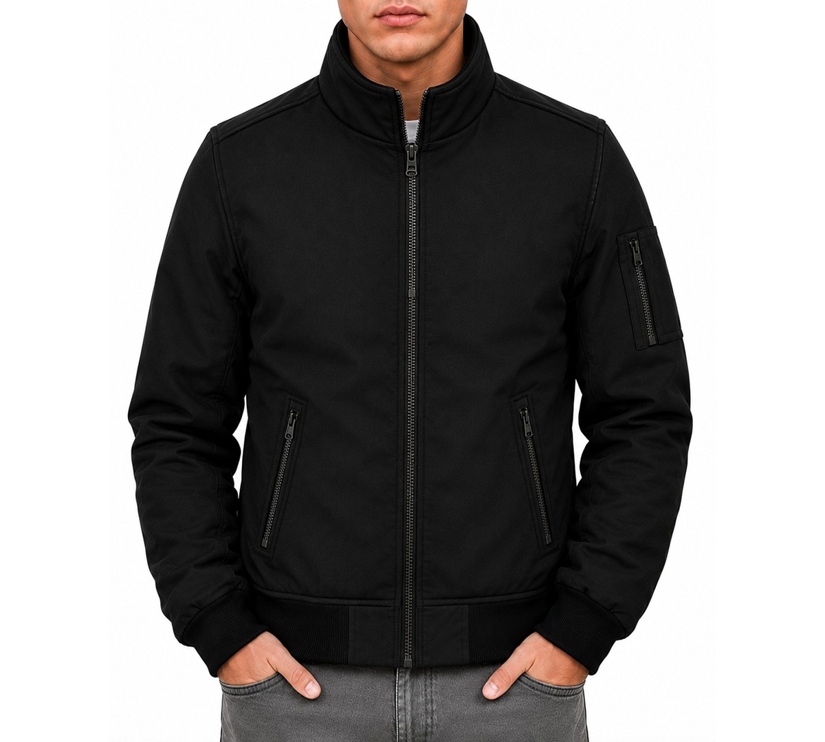 Click here for Hawke & Co. Mens Ridge Ripstop Bomber Jacket - Bla... prices