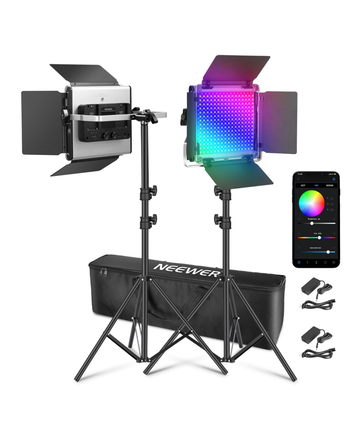 Click here for Neewer Camera Tripod with 50W  5600K  CRI97 prices