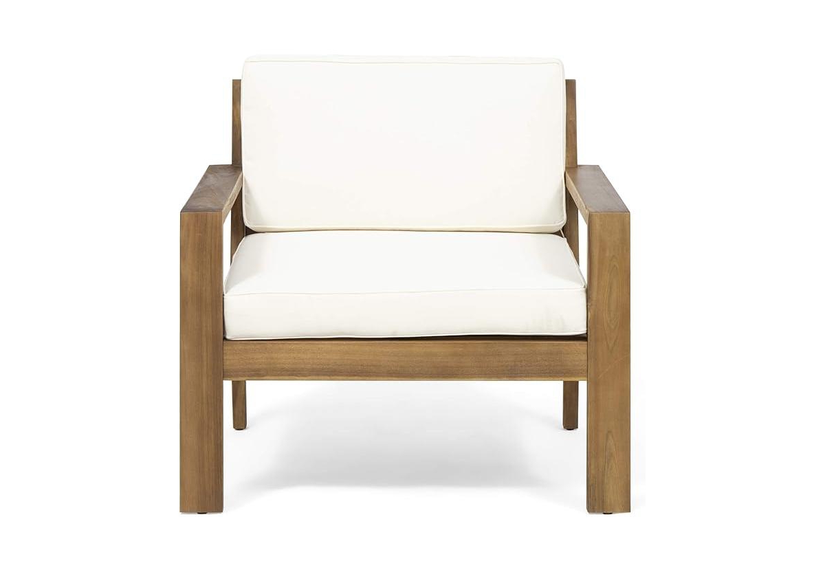 Click here for Mondawe Outdoor Wood Club Chairs with Water-Resist... prices