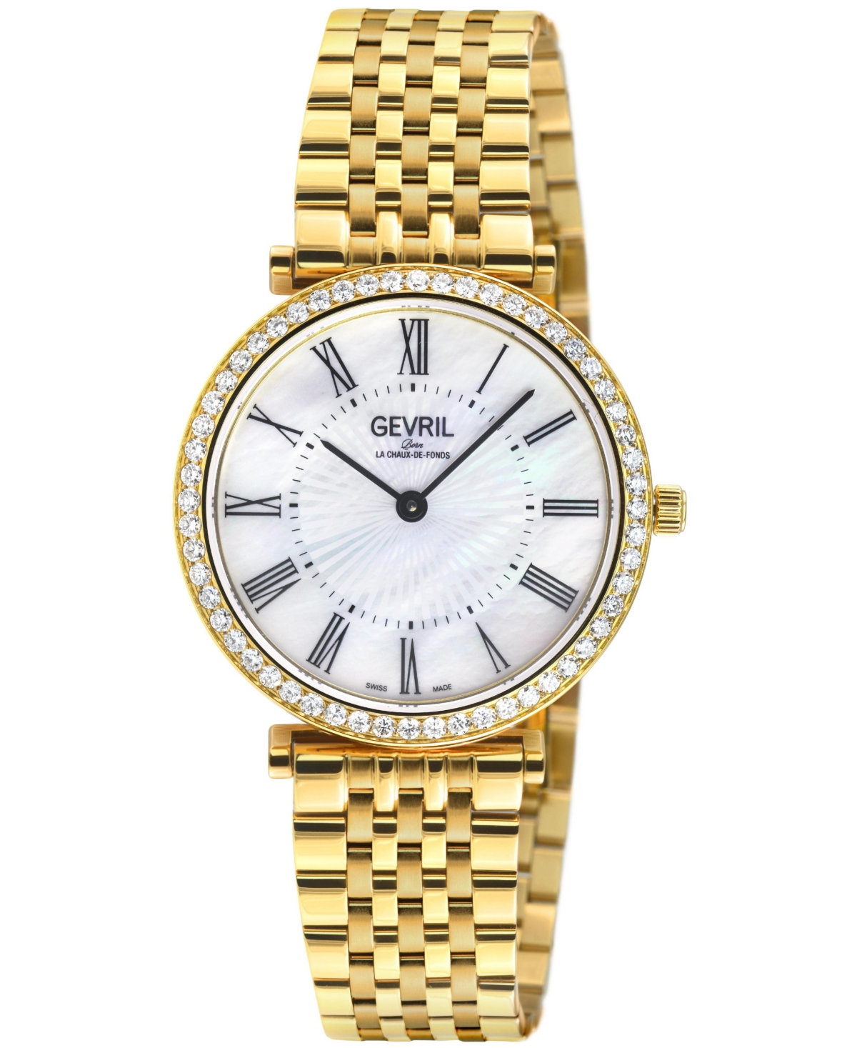 Click here for Gevril Womens Atelier 57 Swiss Quartz Diamond Ip S... prices