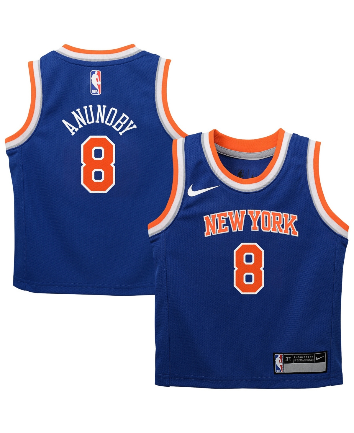 Click here for Nike Preschool Og Anunoby Blue New York Knicks Swi... prices