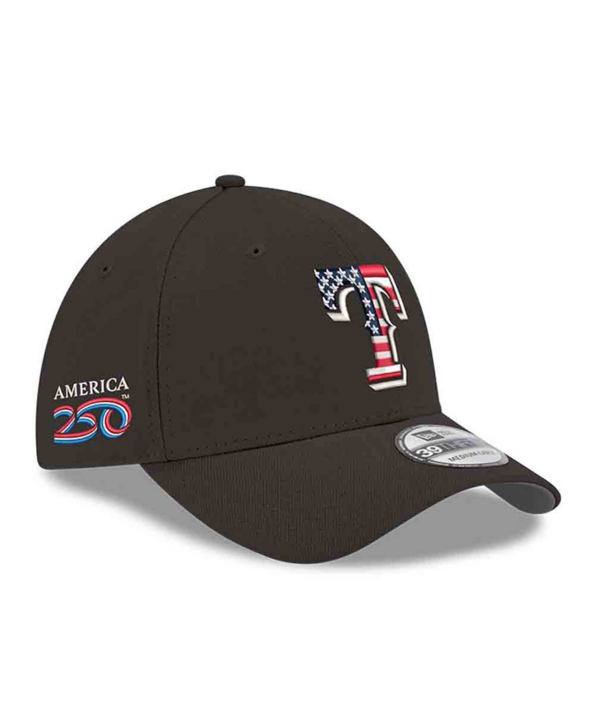 Click here for New Era Mens Black Texas Rangers America 250 39THI... prices