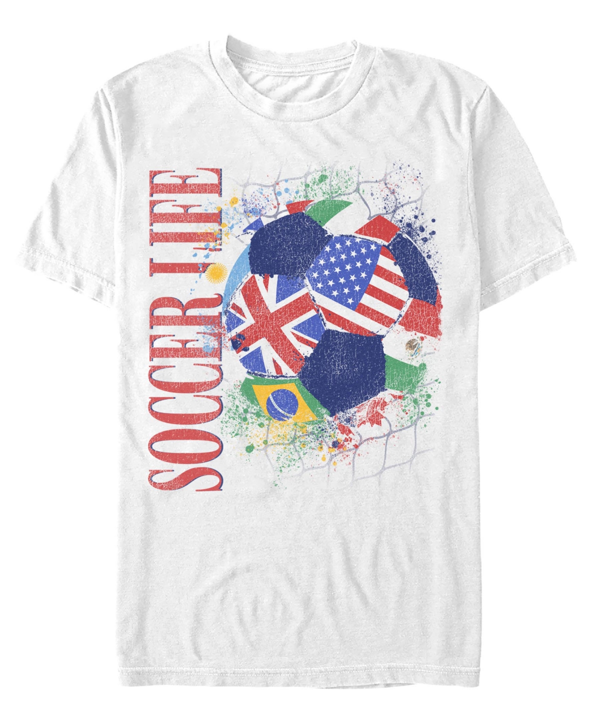 Click here for Fifth Sun Mens Soccer Is Life Graphic T-Shirt - Wh... prices