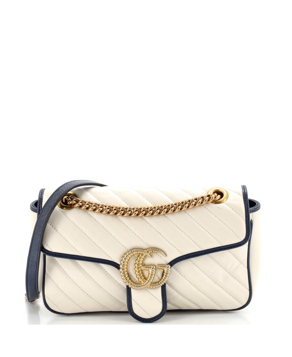 Click here for Pre-Owned Gucci Small Gg Marmont Flap Bag Diagonal... prices