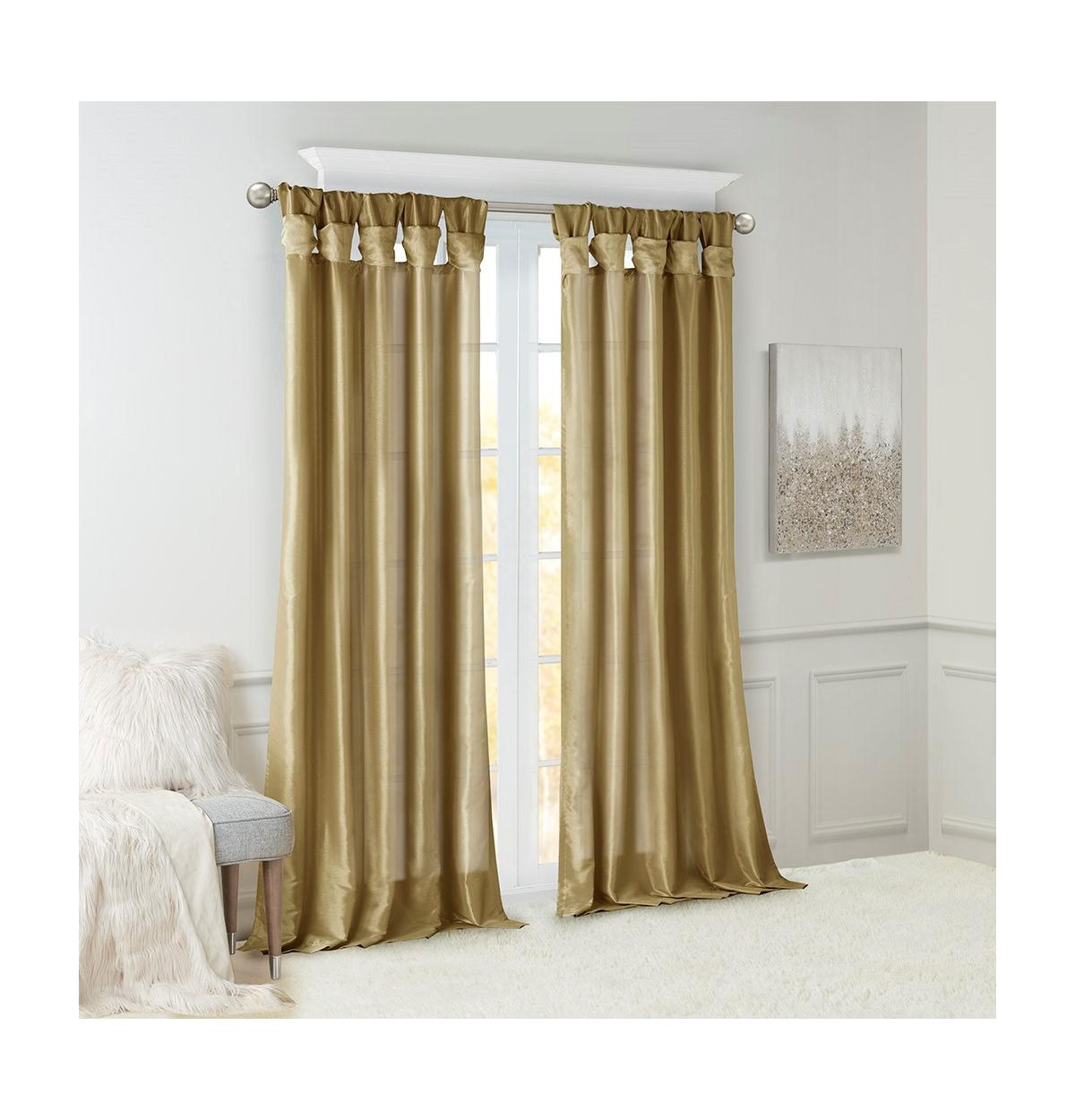 Click here for Avobird Twist Tab Lined Window Curtain Panel 50x12... prices