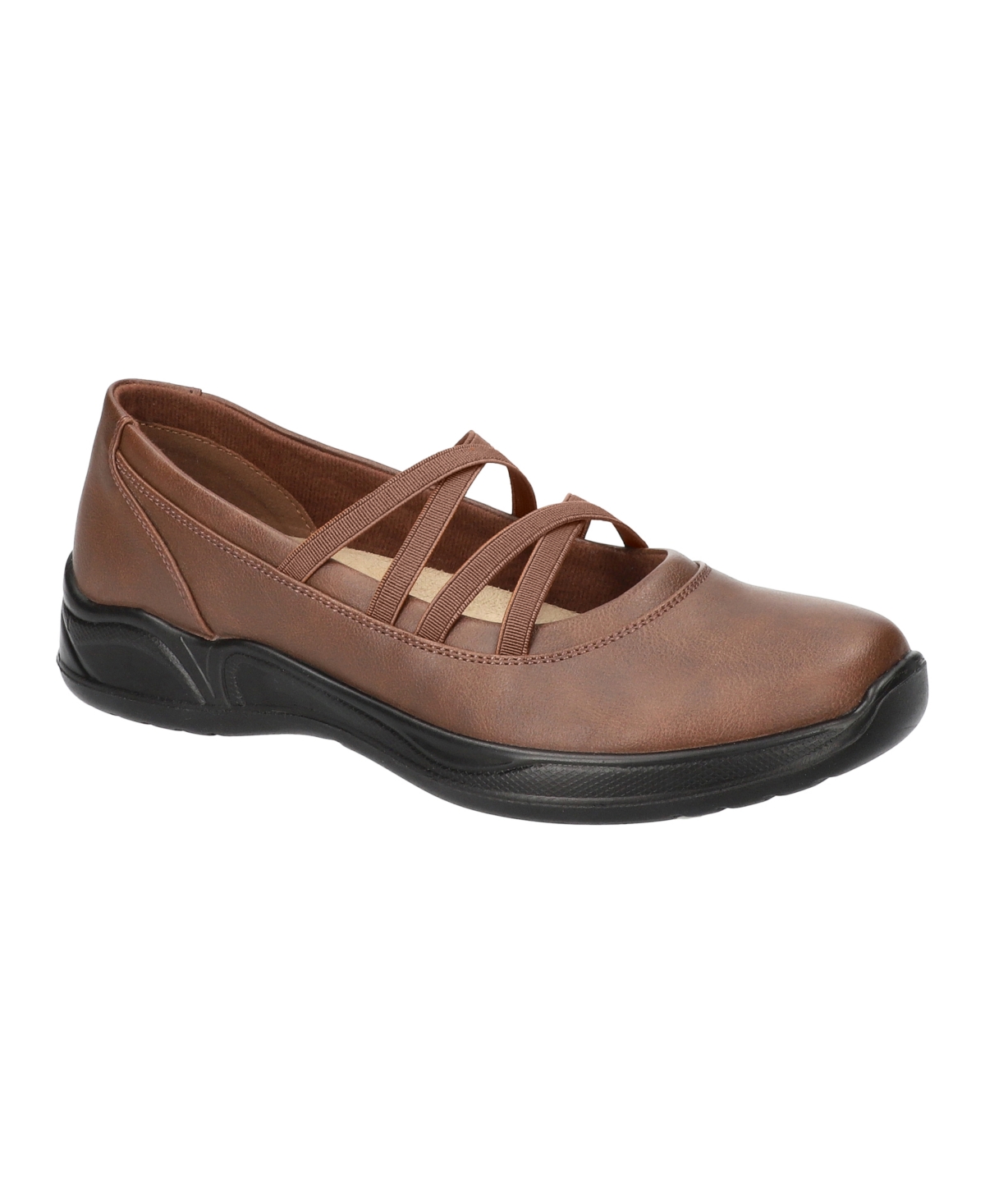 Click here for Easy Street Womens Madge Strappy Flats - Tan prices