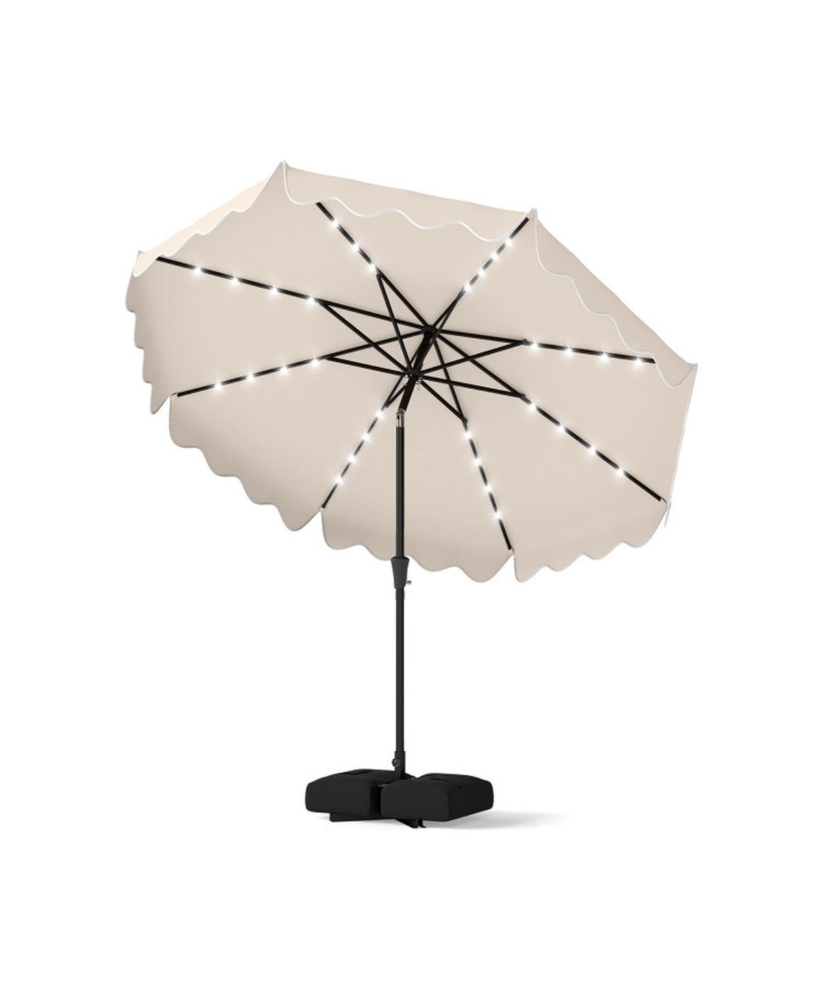 Click here for Gouun 10 Feet Outdoor Patio Umbrella with Solar Le... prices