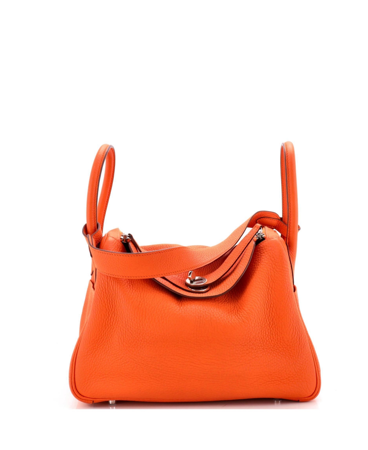 Click here for Pre-Owned HERMES 30 Lindy Bag Clemence - Orange prices