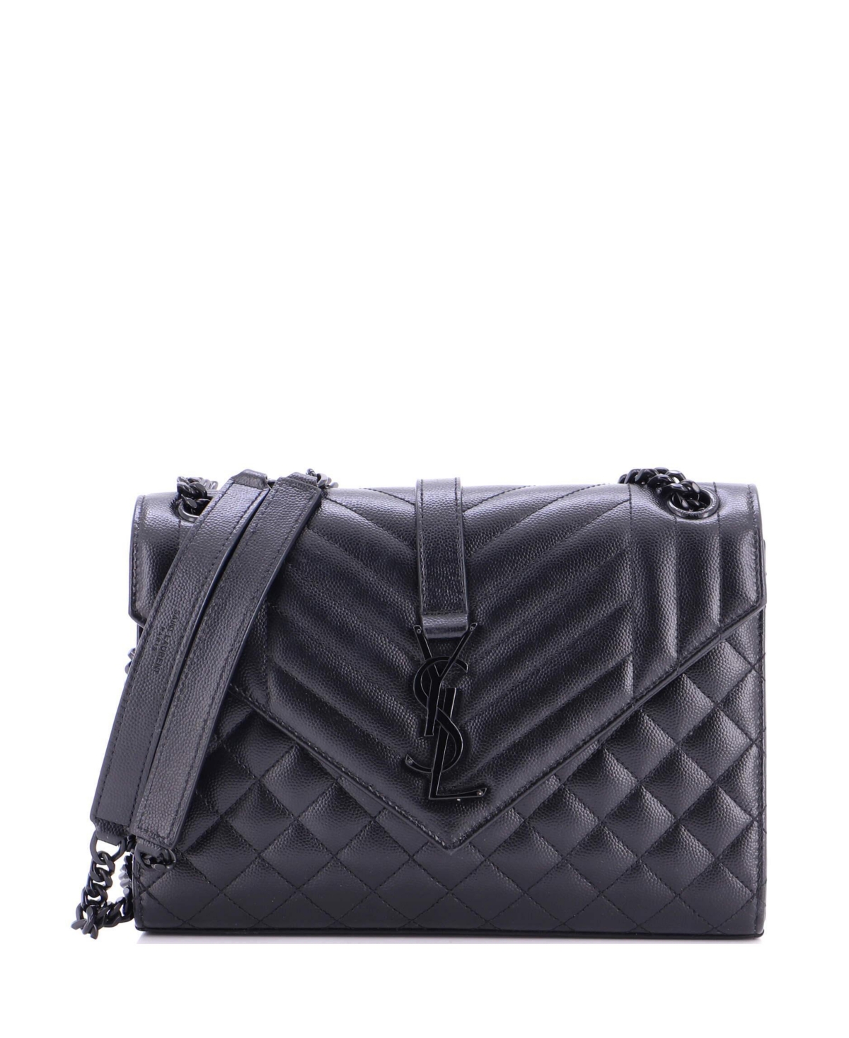 Click here for Pre-Owned Saint Laurent Medium Classic Monogram En... prices