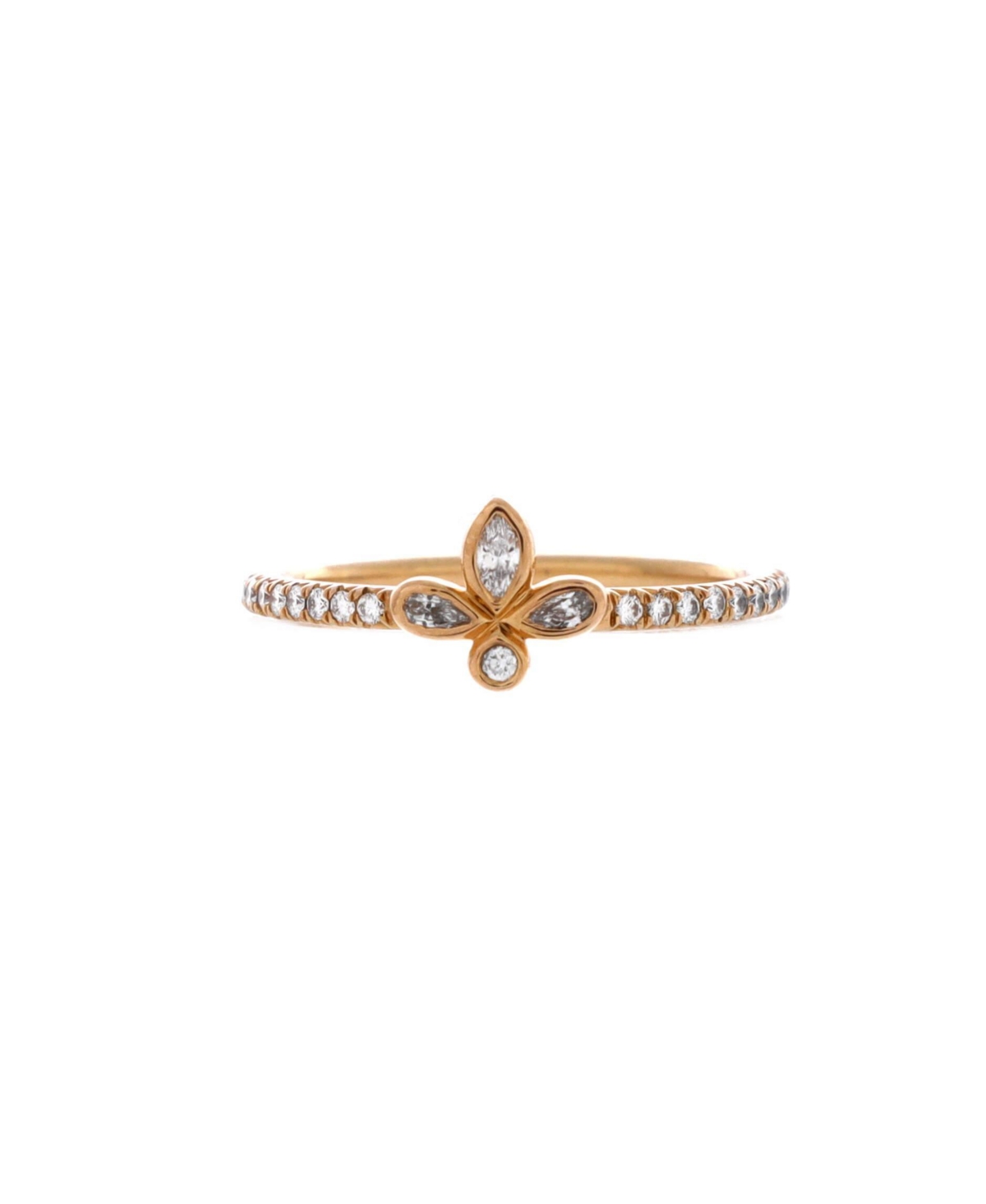 Click here for Pre-Owned Tiffany & Co Fleur de Lis Ring - 18k ros... prices