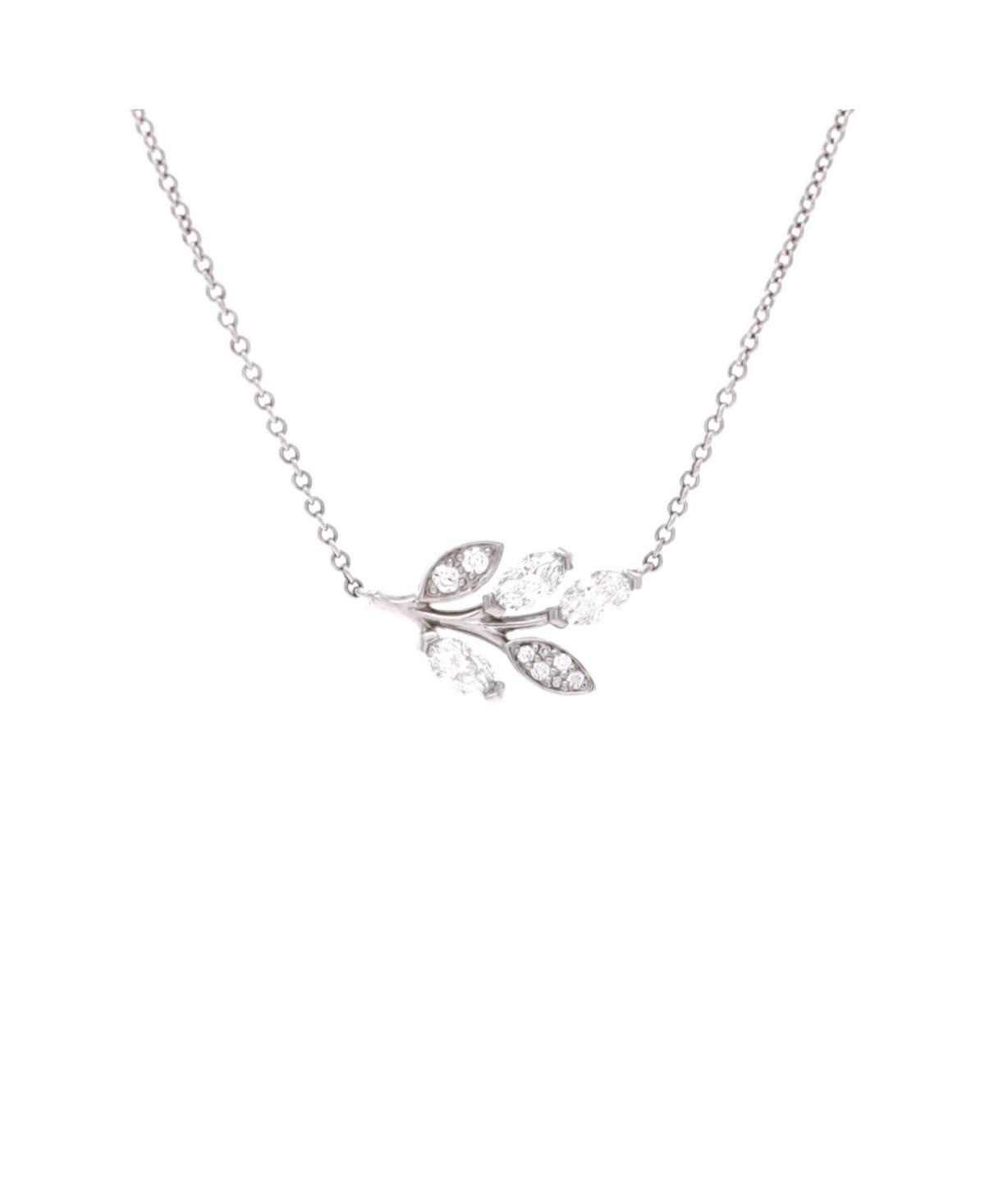 Click here for Pre-Owned Tiffany & Co Vine Pendant Necklace - Pla... prices