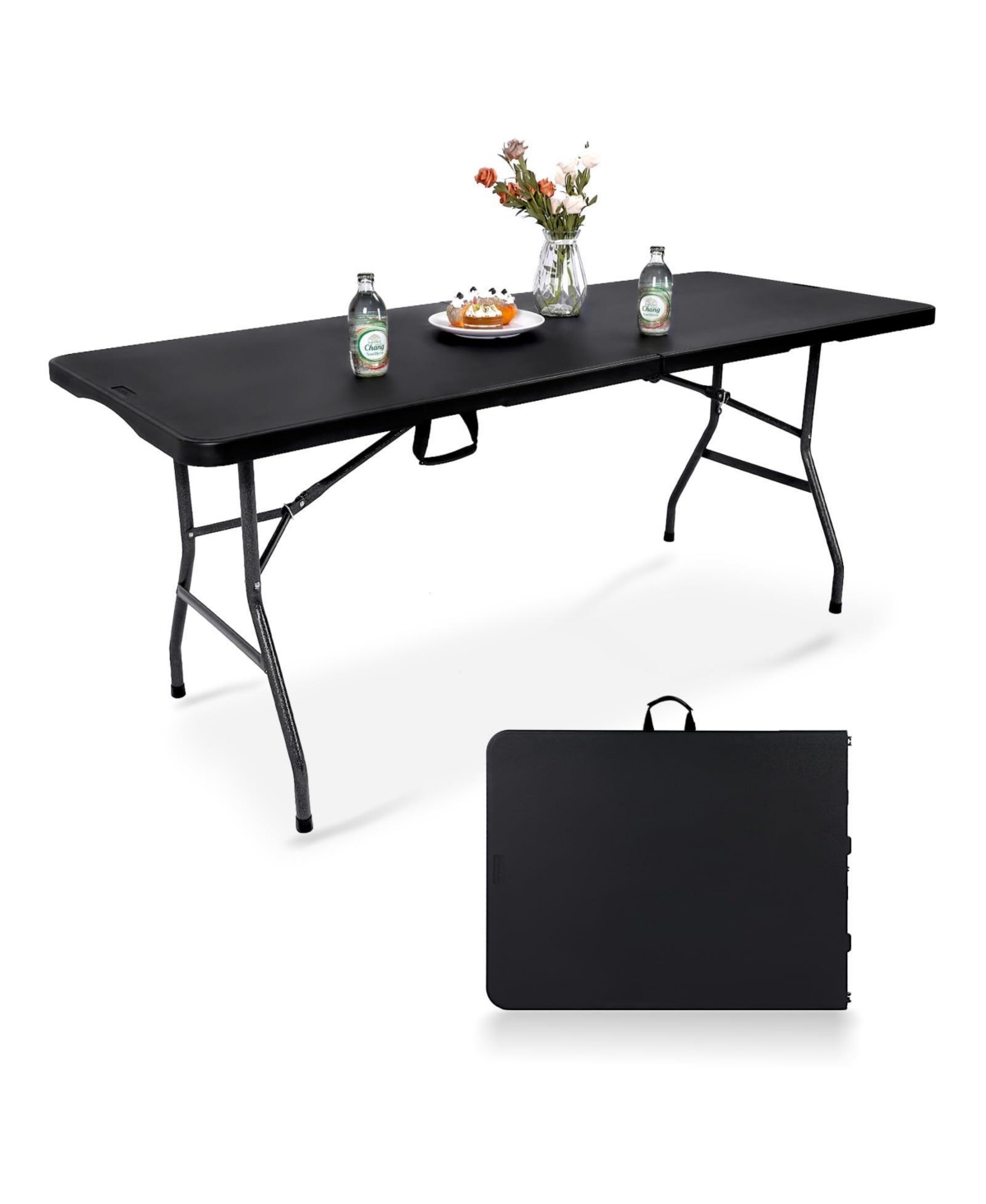 Click here for Piscifun 6ft Folding Table Plastic Portable Banque... prices