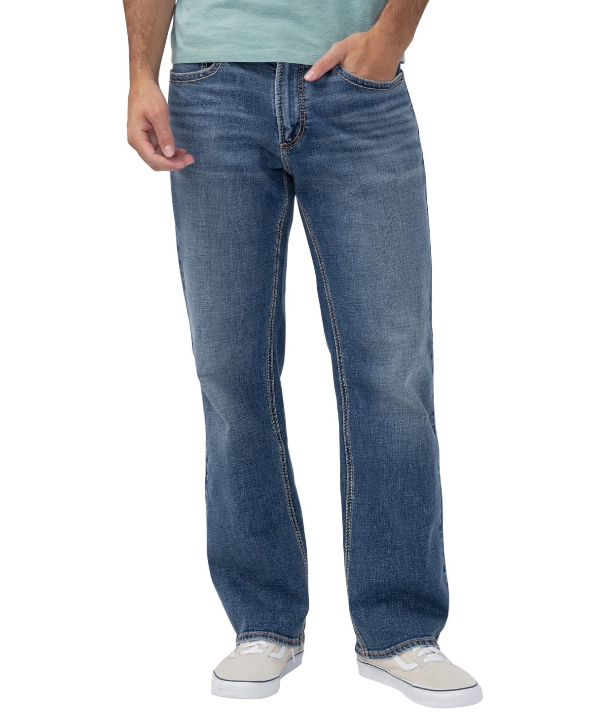 Click here for Silver Jeans Co. Mens Gordie Straight-Leg Jeans -... prices
