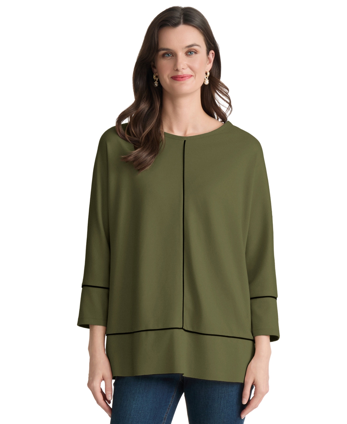 Click here for Jones New York Petite Dolman-Sleeve Tunic Top - Ja... prices