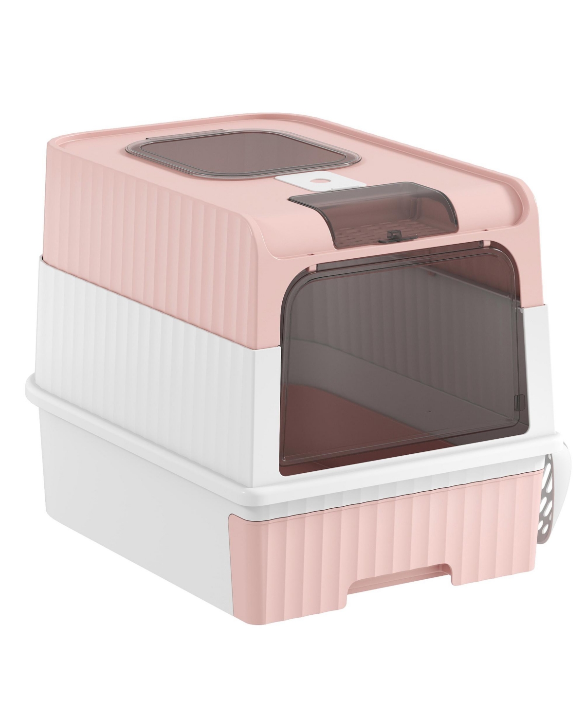 Click here for Ruie Hooded Cat Litter Box with Drawer Front Entry... prices
