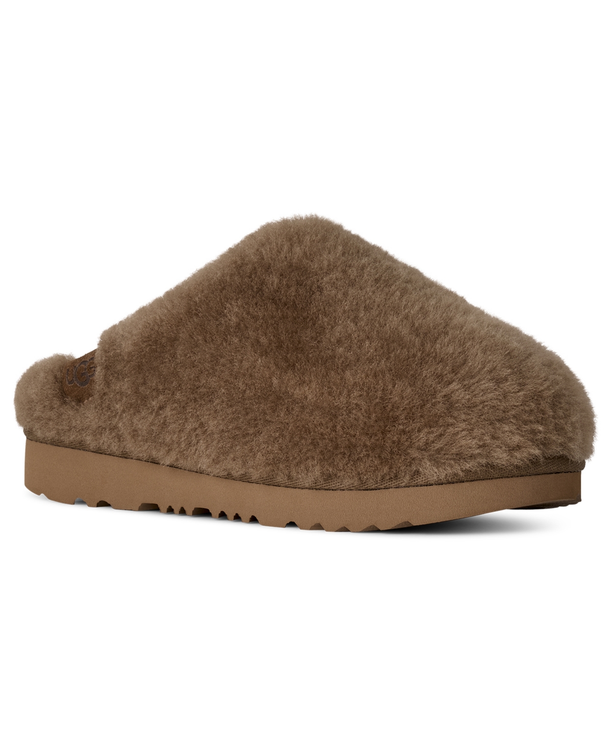 Click here for Ugg Kids Classic Fluffed Slip-On Slippers - Light... prices