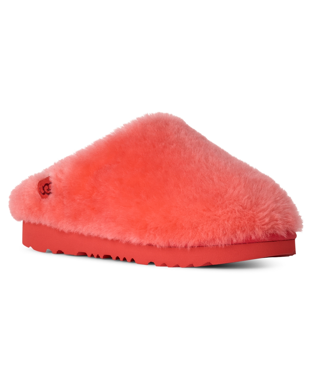 Click here for Ugg Kids Classic Fluffed Slip-On Slippers - Orange... prices