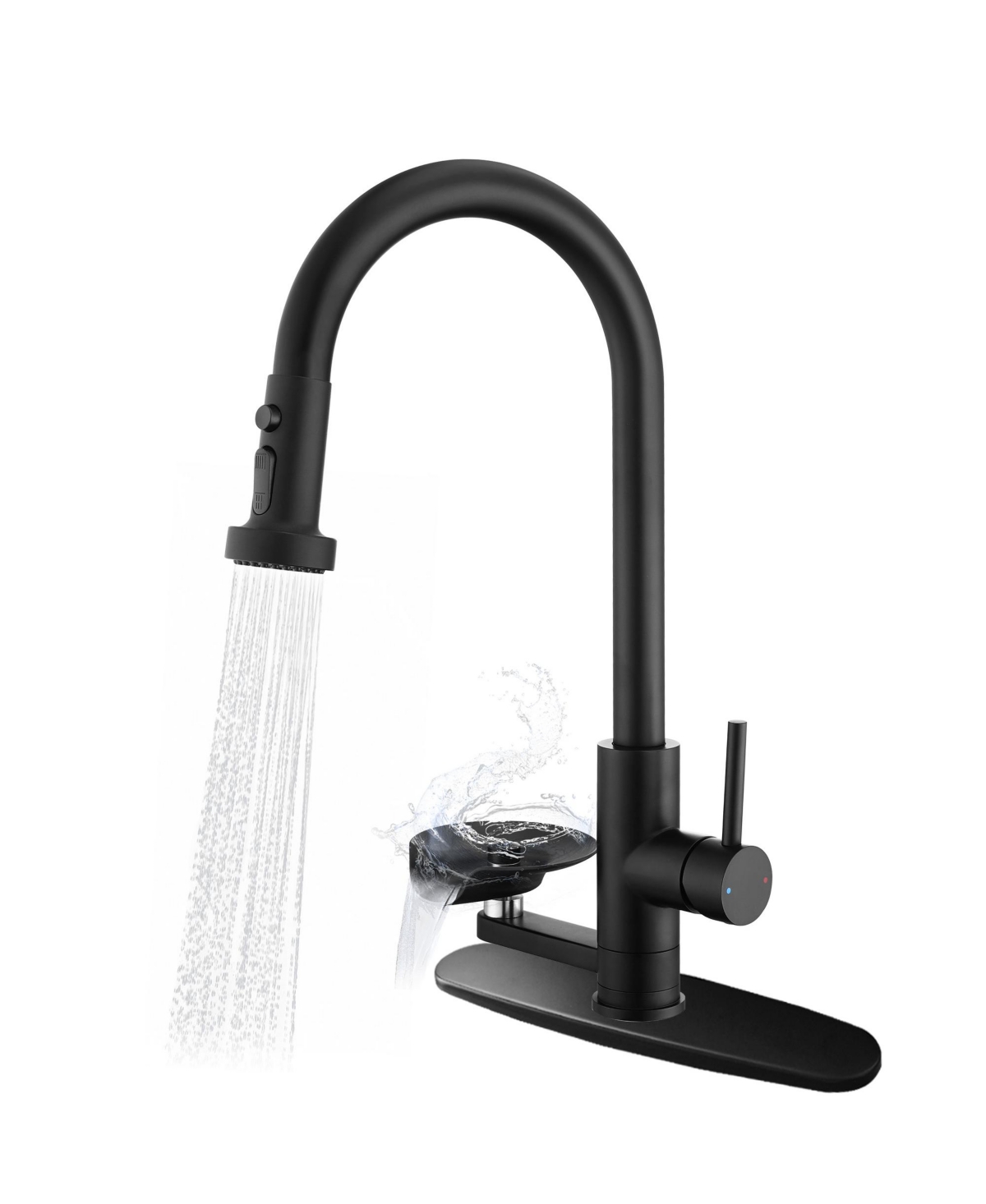 Click here for Busdays Matte 3 in 1 Kitchen Faucet High Arc Pull... prices