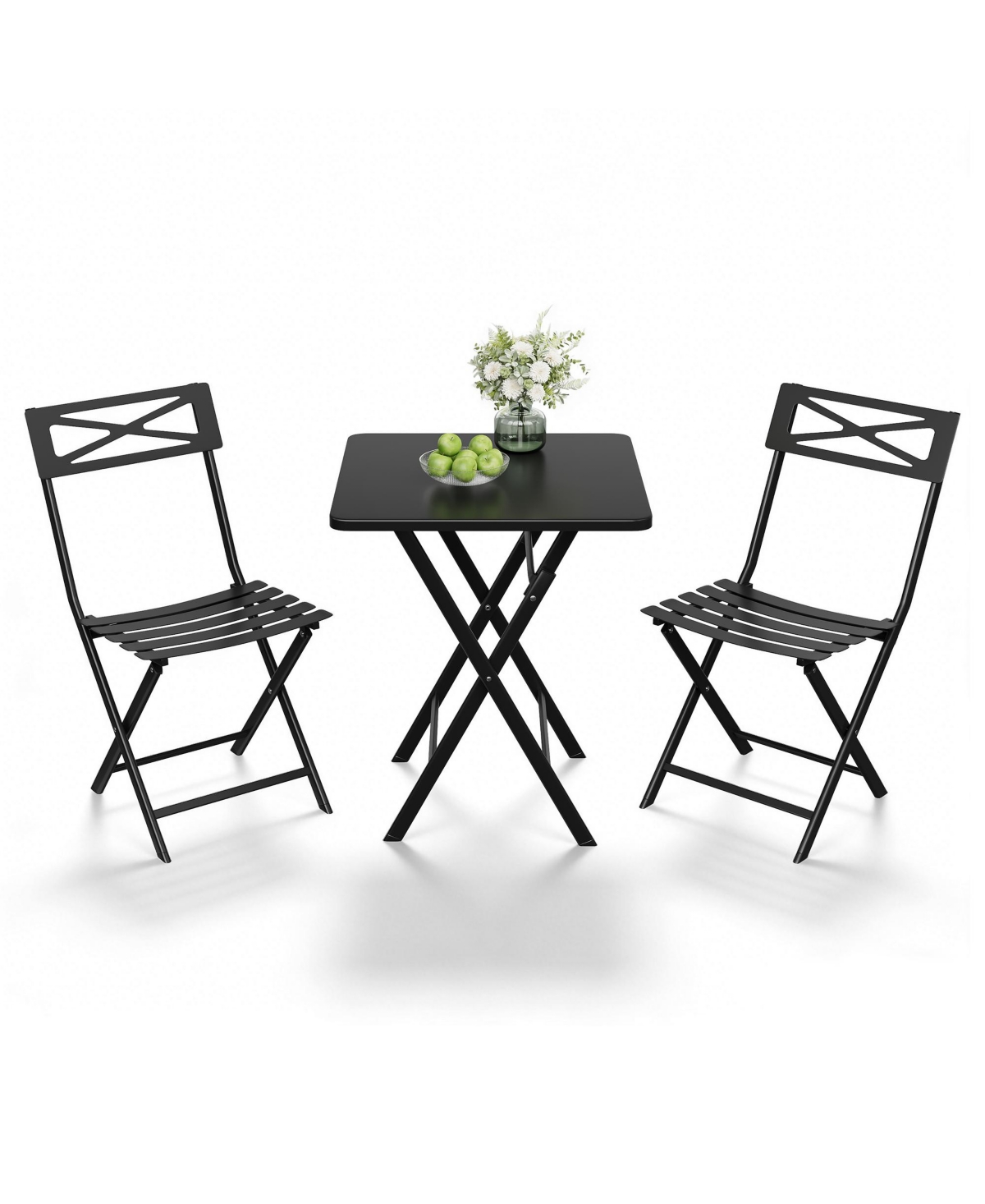 Click here for gaomon 3-Piece Patio Bistro Set - Iron Metal Table... prices
