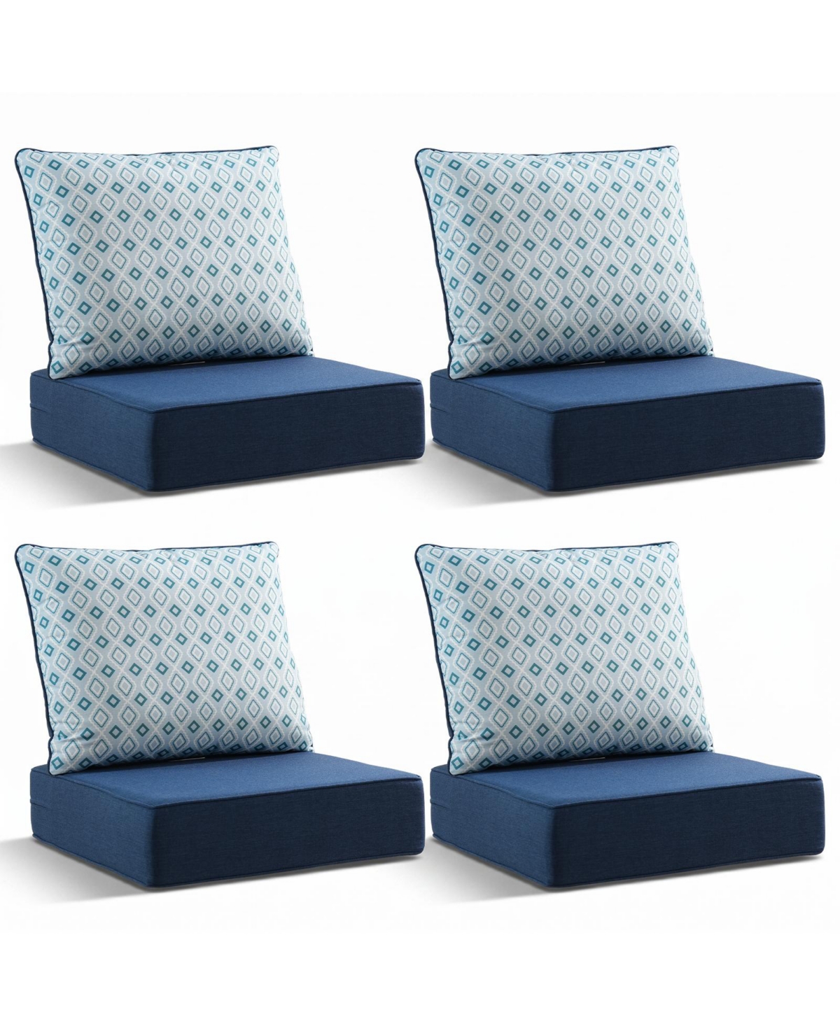 Click here for Pocassy 6 Thicker Outdoor Chair Cushion Set - 22 x... prices