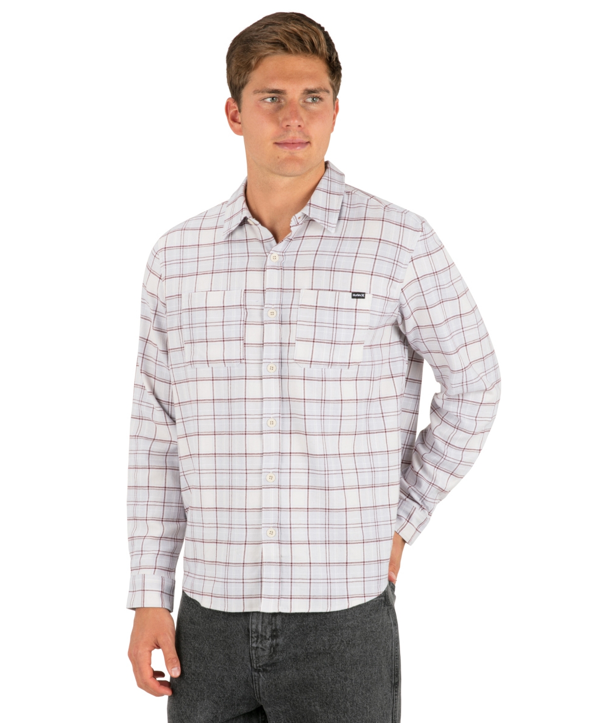 Click here for Hurley Mens Eugene Flannel Long-Sleeve Shirt - Bon... prices