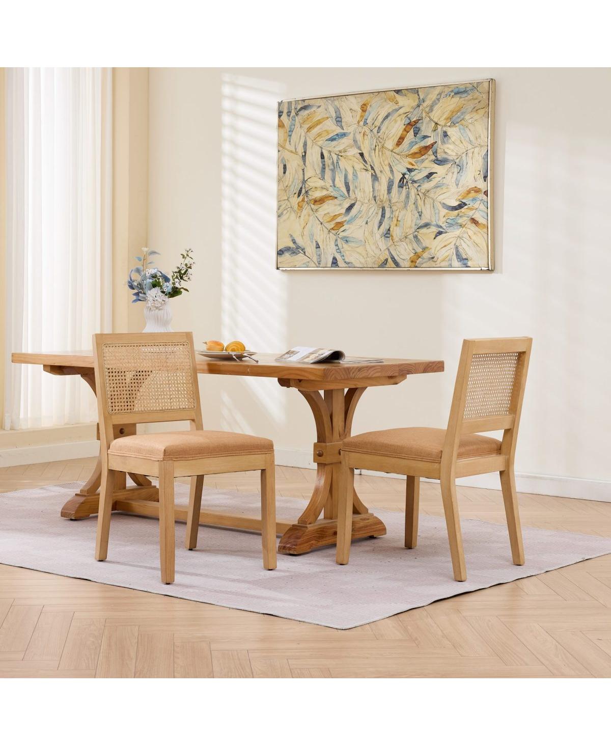 Click here for Streamdale Furniture Set of 2 Rattan Cane Back Din... prices