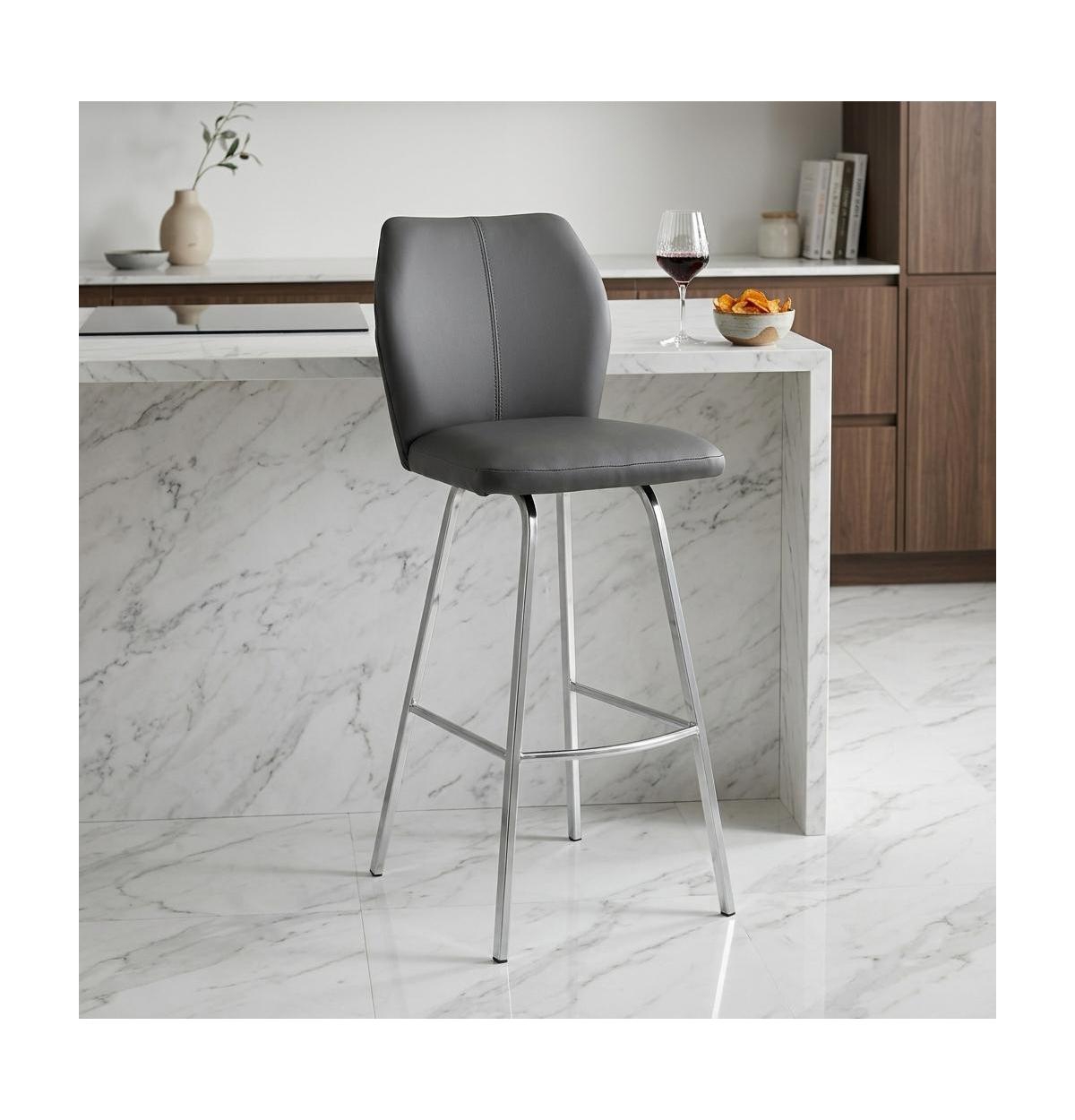 Click here for HomeRoots 26 Faux Leather and Iron Counter Height... prices