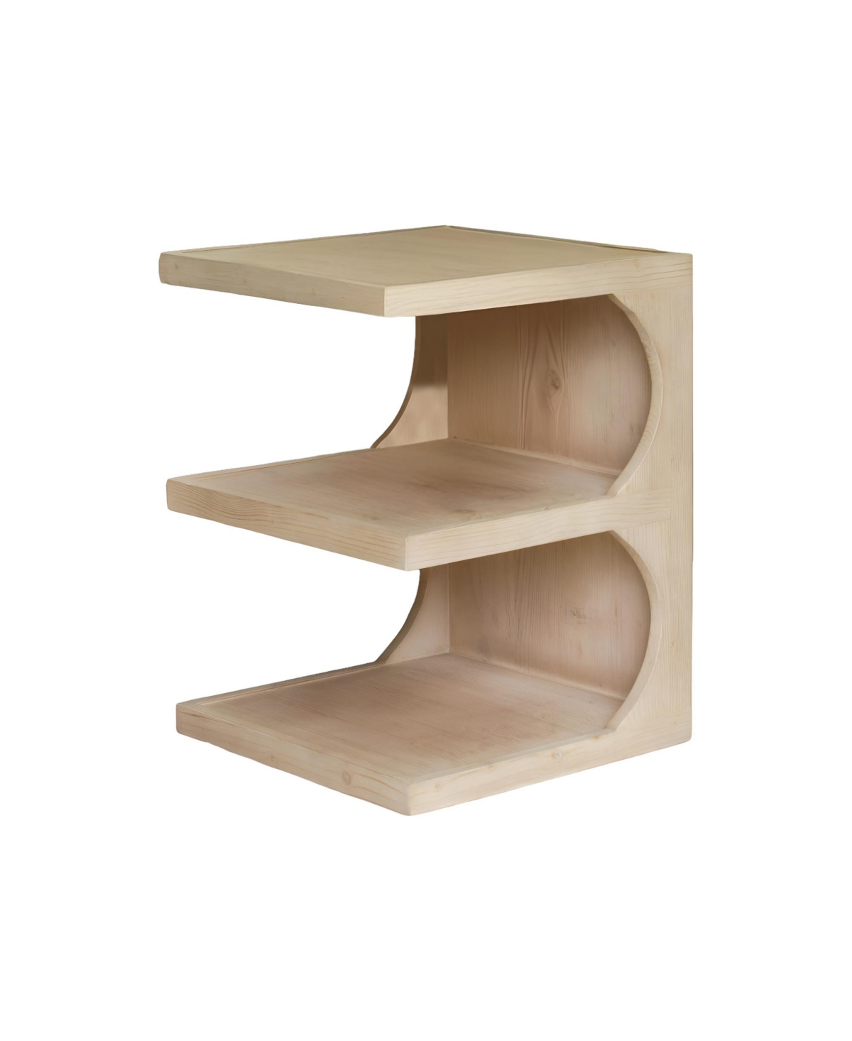 Click here for HomeRoots 24 Solid Wood End Table With Two Shelves... prices