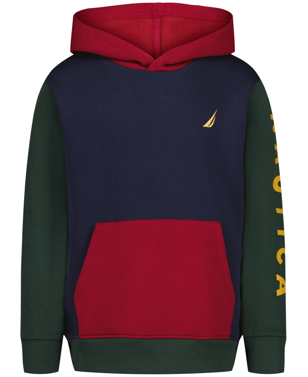 Click here for Nautica Boys 8-20 Color-Blocked Fleece Hoodie - Na... prices