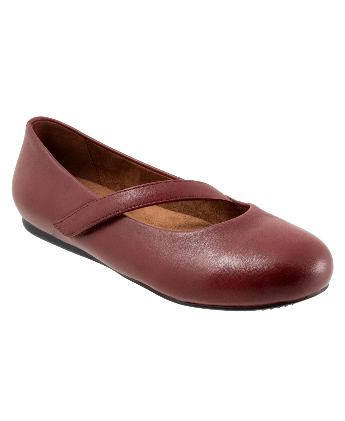 Click here for Softwalk Womens Syracuse Flat - Dark red prices