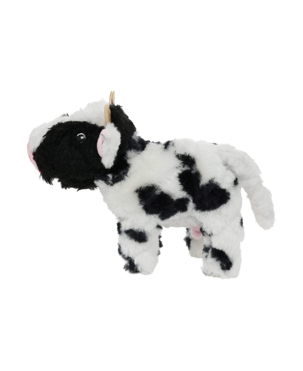 Click here for Mighty Jr Farm Cow  Durable Plush Squeaky Dog Toy... prices