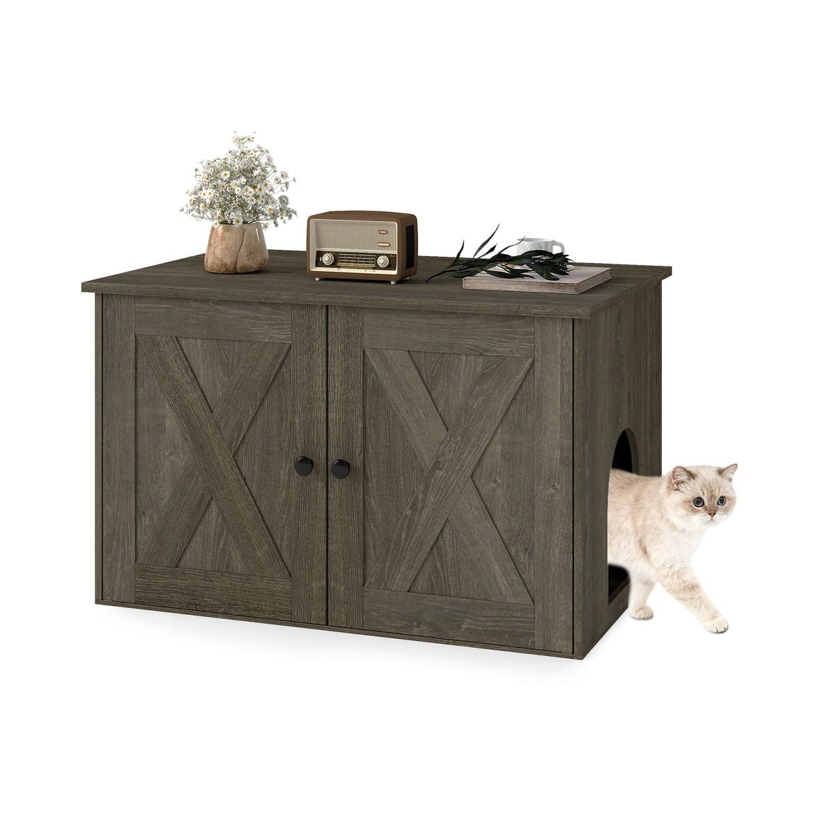 Click here for Ruie Hidden Cat Litter Box Enclosure End Table wit... prices