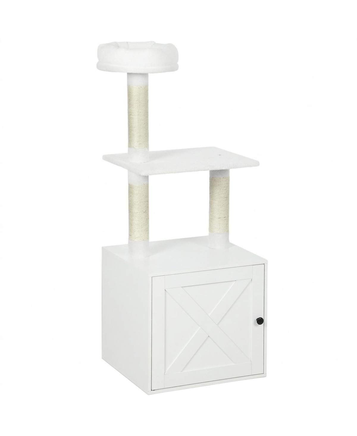 Click here for Ruie Cat Tree with Litter Box Enclosure Scratching... prices