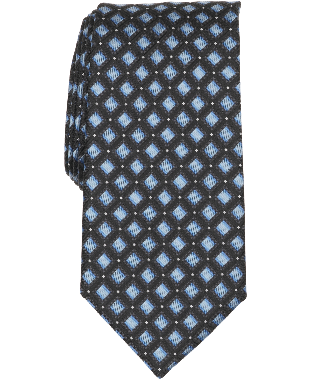 Click here for Perry Ellis Mens Machin Grid Classic Tie - Black prices