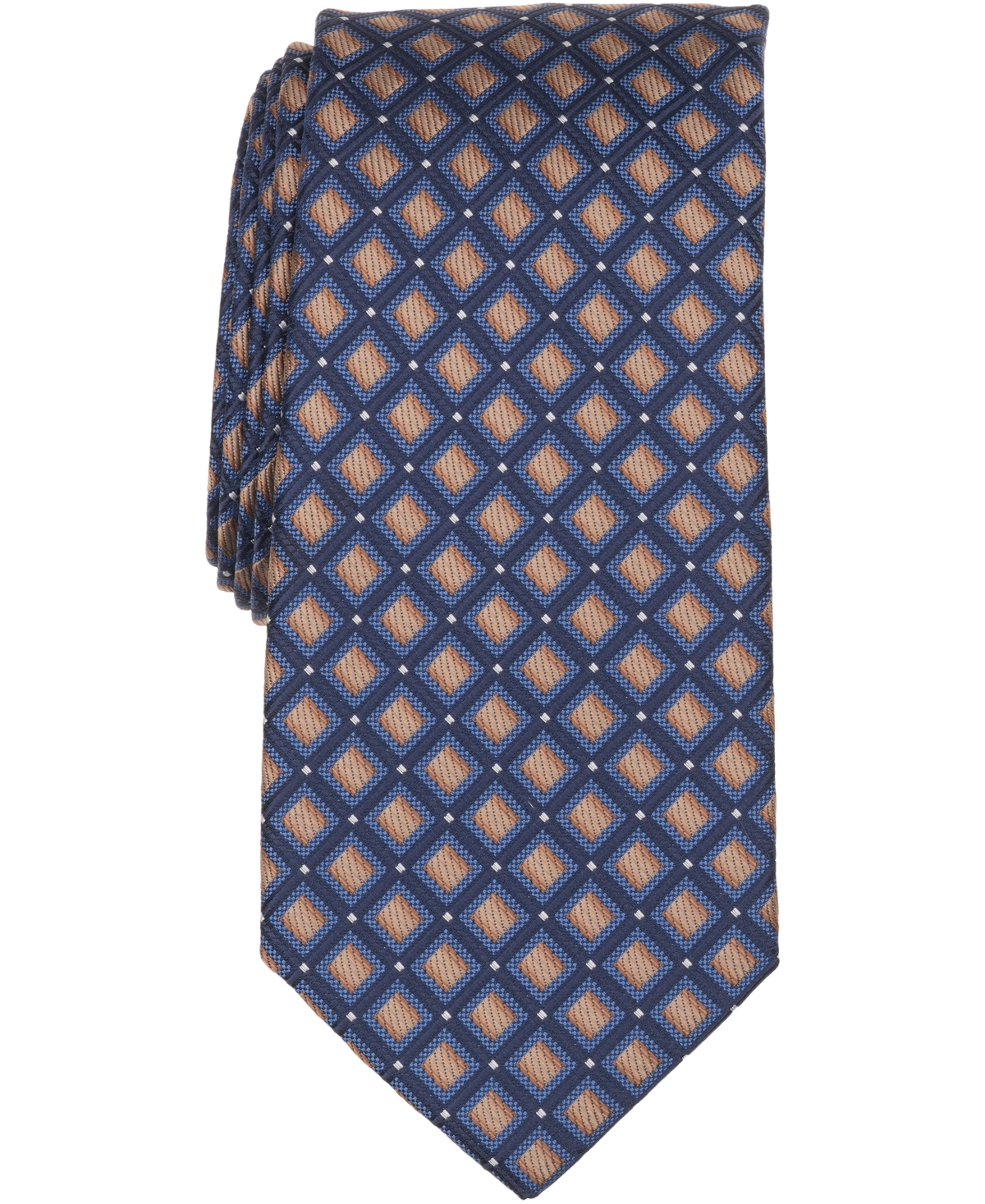 Click here for Perry Ellis Mens Machin Grid Classic Tie - Navy prices