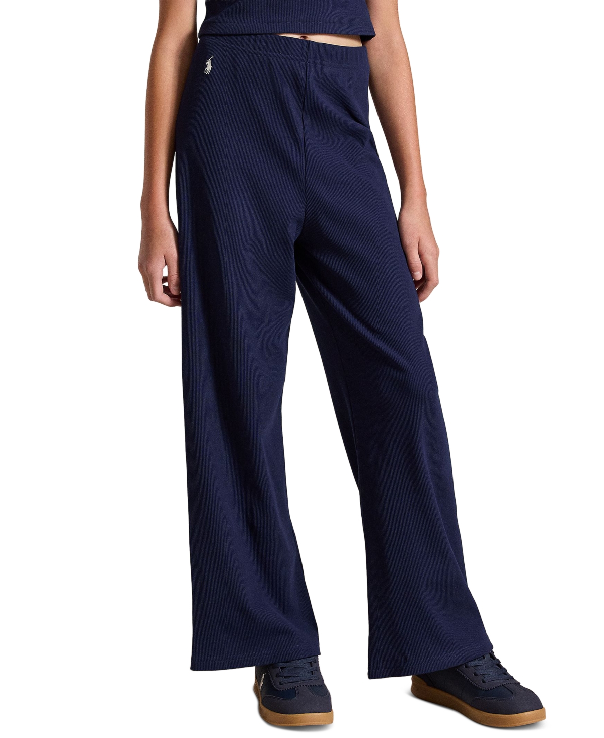 Click here for Polo Ralph Lauren Girls 7-16 Ribbed Wide-Leg Pant... prices