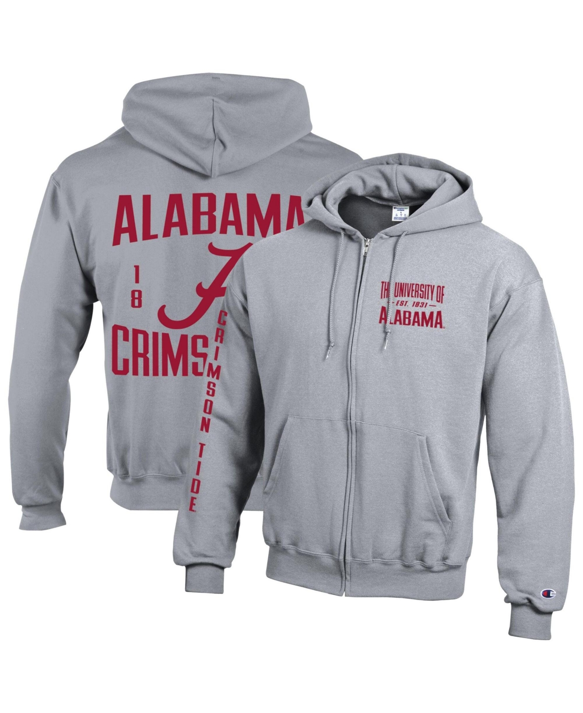 Click here for Champion Mens Gray Alabama Crimson Tide Varsity Po... prices